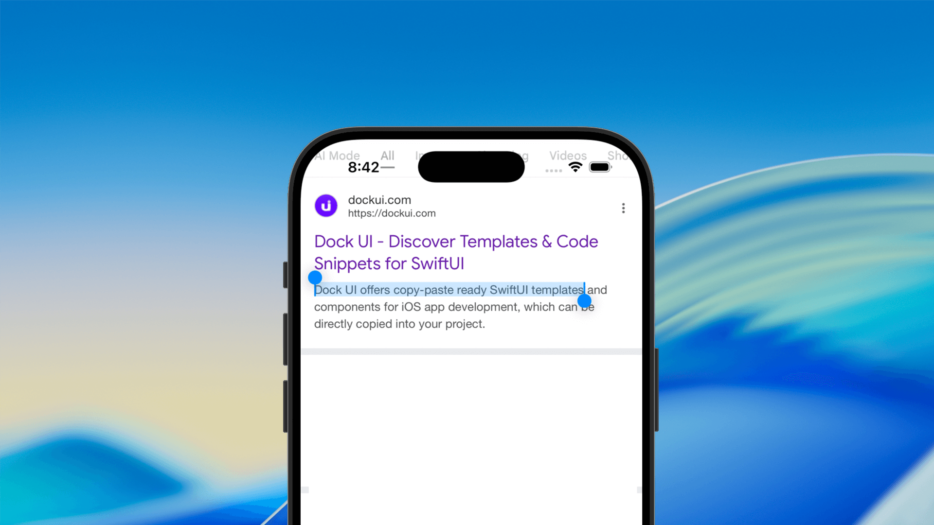 How to Make Text Selectable in SwiftUI - Dock UI News
