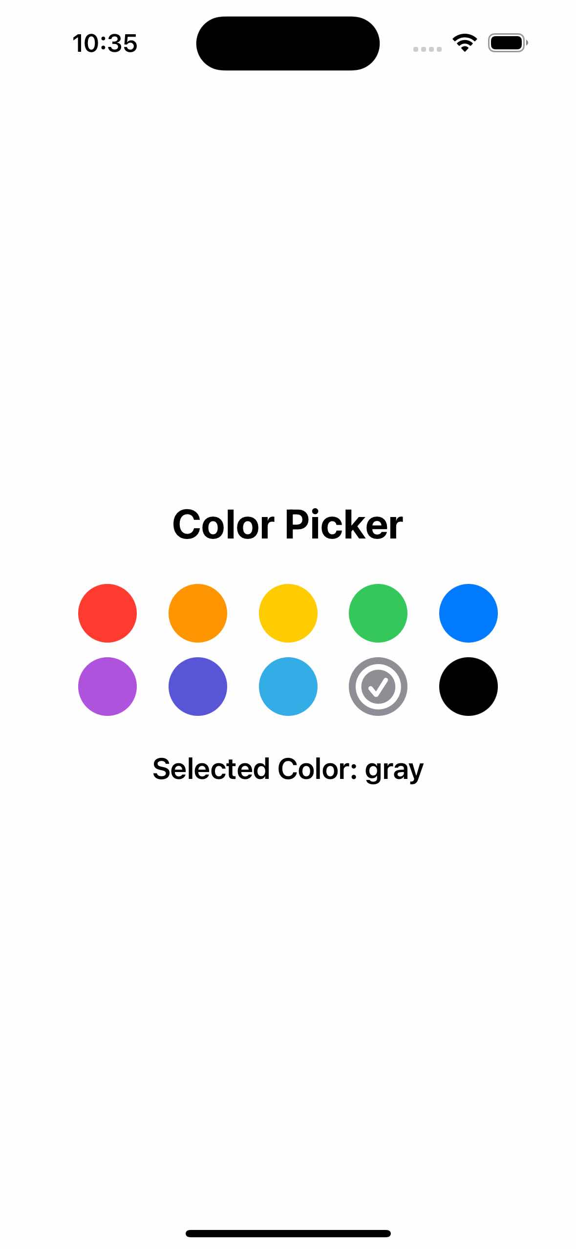 Color Picker | SwiftUI Template