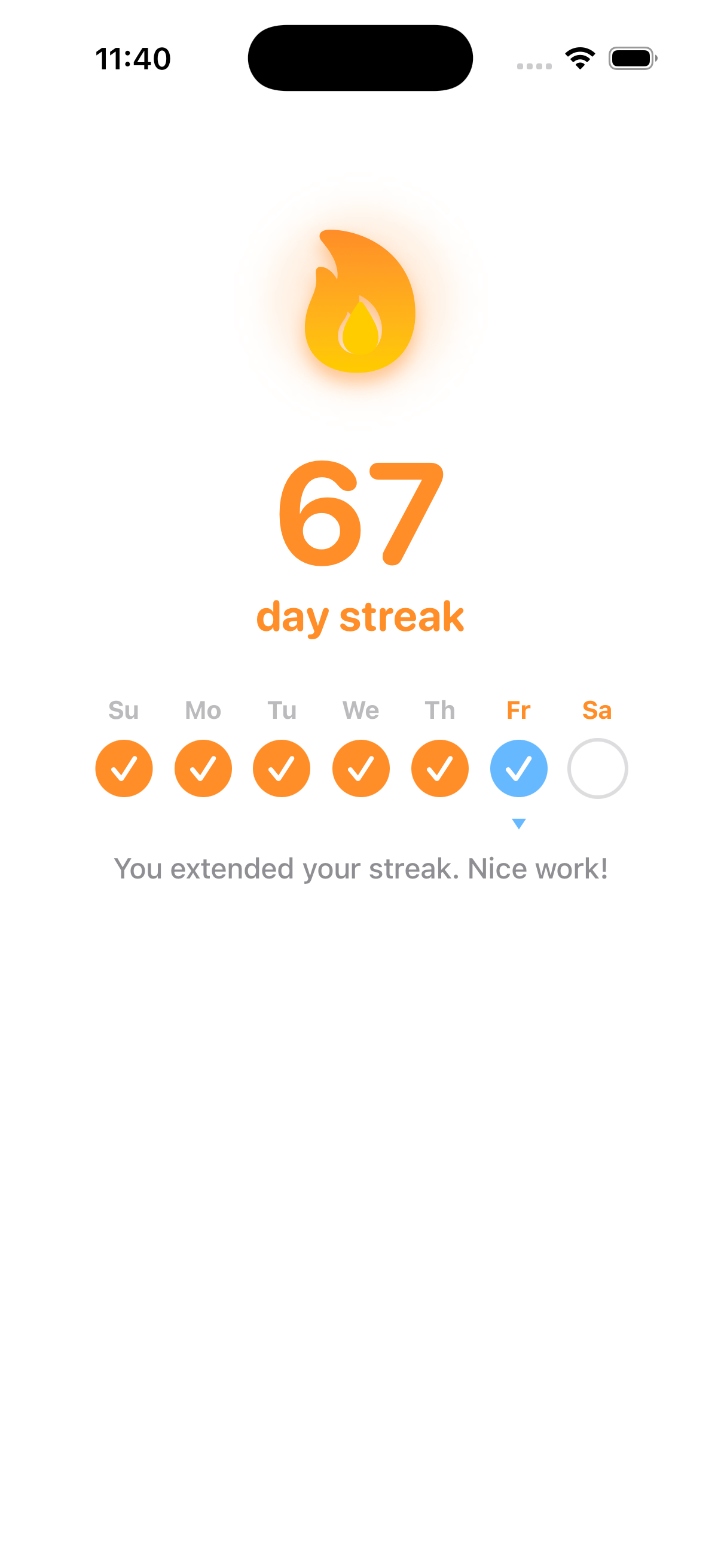 Daily Streak View | SwiftUI Template